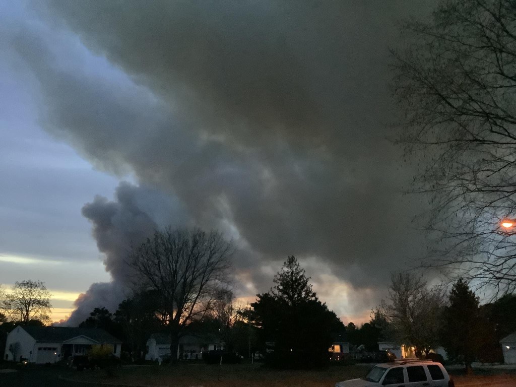 Residents Evacuating as Forest Fire Grows in Size in Ocean County ...