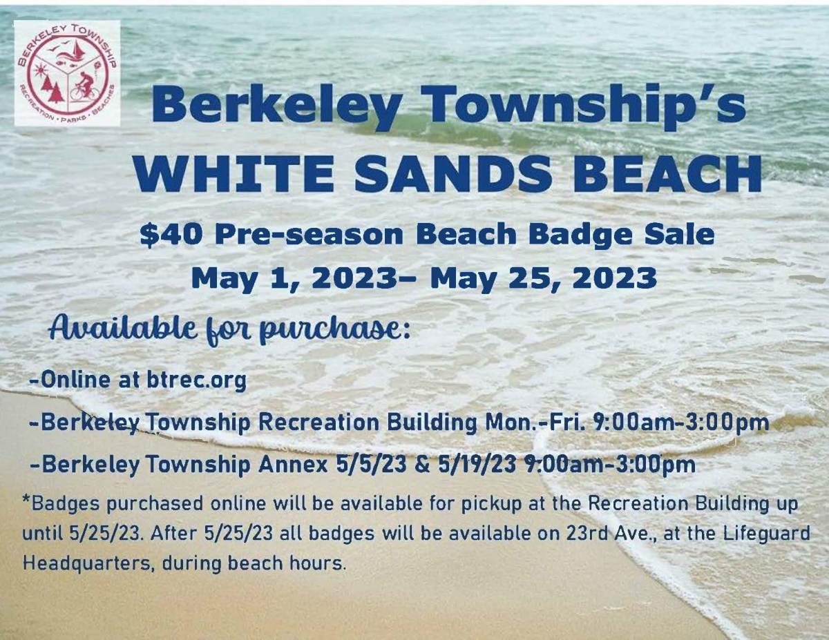 Berkeley Beach Badges on Sale – Jersey Coast Emergency news